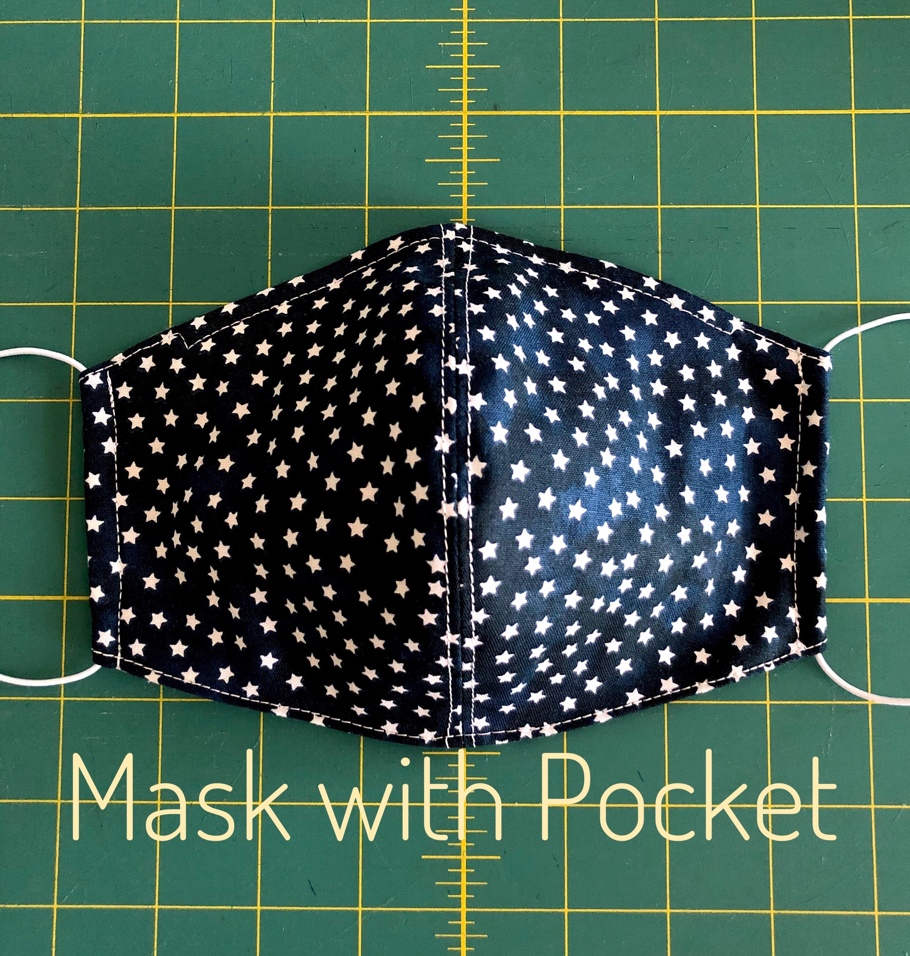 3D Face Mask with Filter Pocket Sewing Pattern – BL Handmade